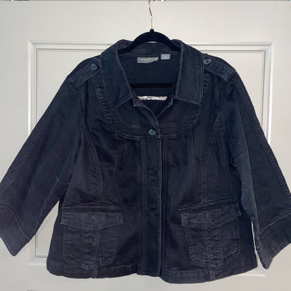 motto | Jackets & Coats | Motto Dark Jean Jacket | Poshmark